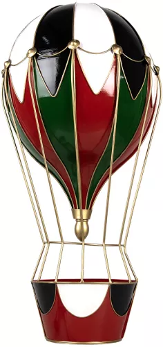 Decoratiune Balon Zburator metal multicolor 31x16x63 cm 5Y1260 - cel.ro