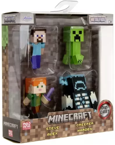 Jada Minecraft Set 4 Figurine Metalice 6.5cm rqw9_405109205 - cel.ro