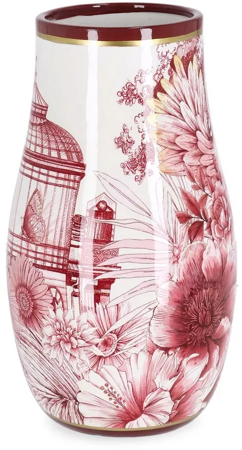 Vaza flori portelan multicolor Liang 15x26 cm 0503273 - cel.ro