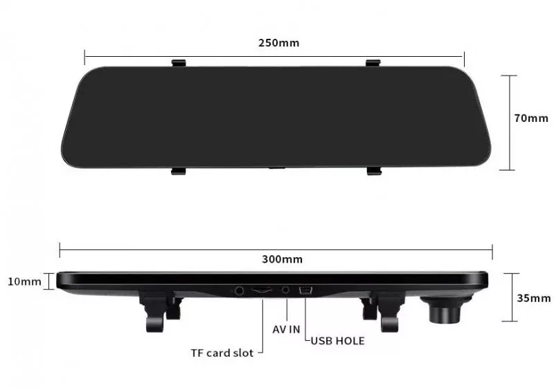 Resigilat Camera Auto Tip Oglinda E-ACE A38 Dubla 12 Inch 2K IPS Touch ...