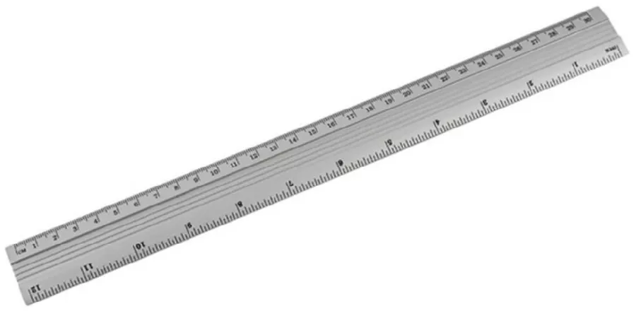 Rigla Gradata din Aluminiu 30 cm - Instrumente Geometrie - EVRA30 hlhk ...