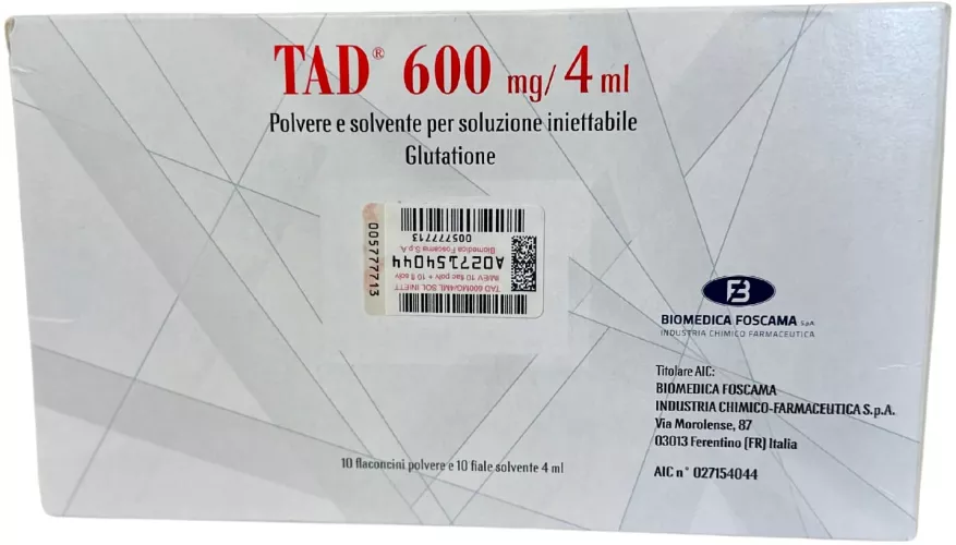Glutation Tad 600 mg/4ml injectabil 006201450