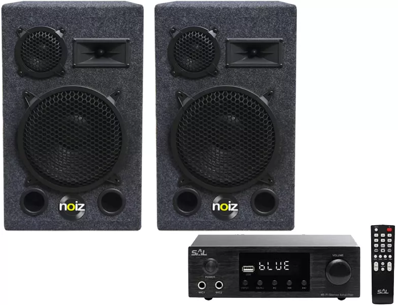 Set boxe cu statie 100W Noiz Vintage Box Bundle 1 246143 - cel.ro