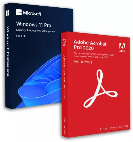 Licente Windows 11 Pro + Adobe Acrobat Pro 2020 WIN11PADB20P - cel.ro