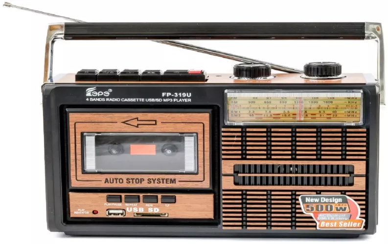 Radio casetofon portabil cu MP3 Player Fepe FP-319U USB SD card AM FM ...