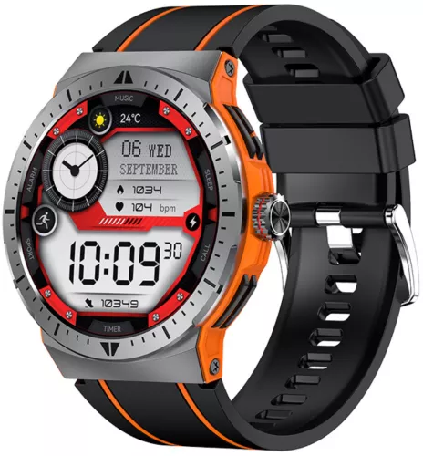 Smartwatch IXIU® Ceas Inteligent barbatesc HK52 Ecran 1 43&rdquo AMOLED ...