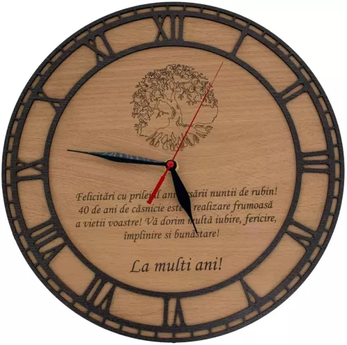 Ceas de Lemn GL74145421 - cel.ro