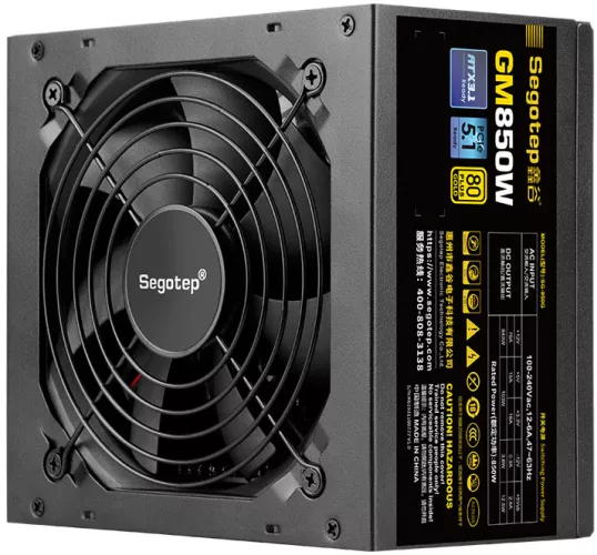 Sursa full modulara Segotep GM850W 850W 80PLUS Gold PCIE 5.0 ATX 3.0 Negru