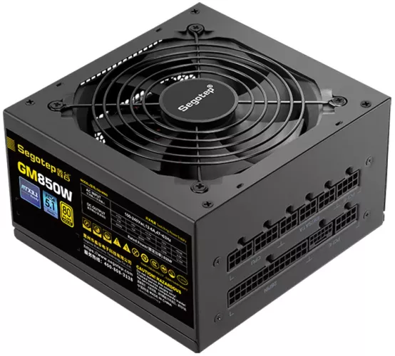 Sursa full modulara Segotep GM850W 850W 80PLUS Gold PCIE 5.0 ATX 3.0 Negru