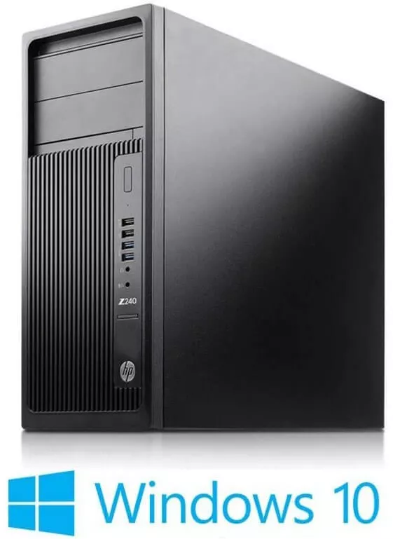 Workstation HP Z240 Tower Quad Core E3-1270 v6 16GB Quadro P400 Win 10 ...