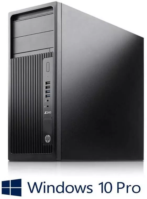 Workstation HP Z240 Tower Quad Core E3-1270 v6 16GB Quadro P400 Win 10 ...