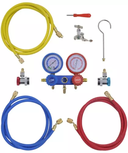 Pompa De Vid 50 L/Min Cu Set De Manometre Cu 2 Cai In Set Scule ...