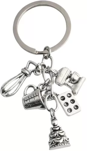 Breloc set ustensile bucatarie unisex accesorii pentru rucsac geanta ...