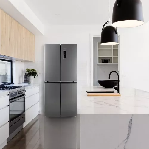 Frigider side by side Full No Frost DOMO 362 litri inox 78zv_849841786 ...