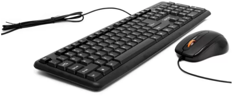 Kit nou tastatura + mouse &ndash conexiune USB plug and play 8117 - cel.ro