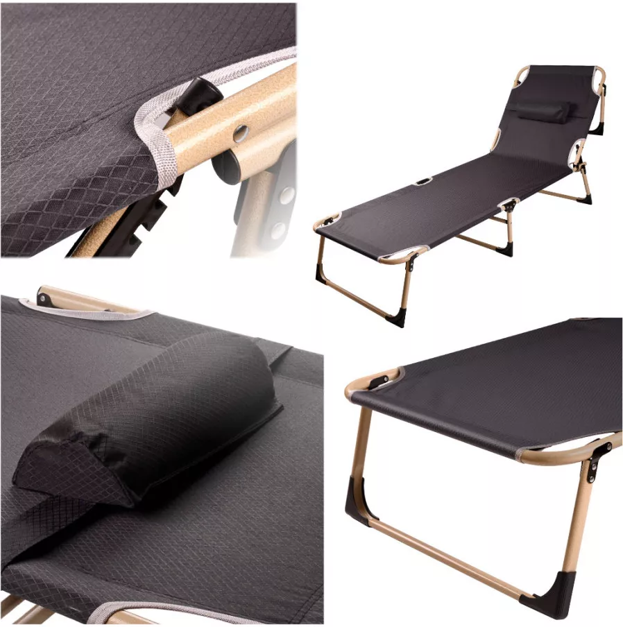 Pat de camping pliabil pentru turisti Canada 193 cm IK1118 - cel.ro