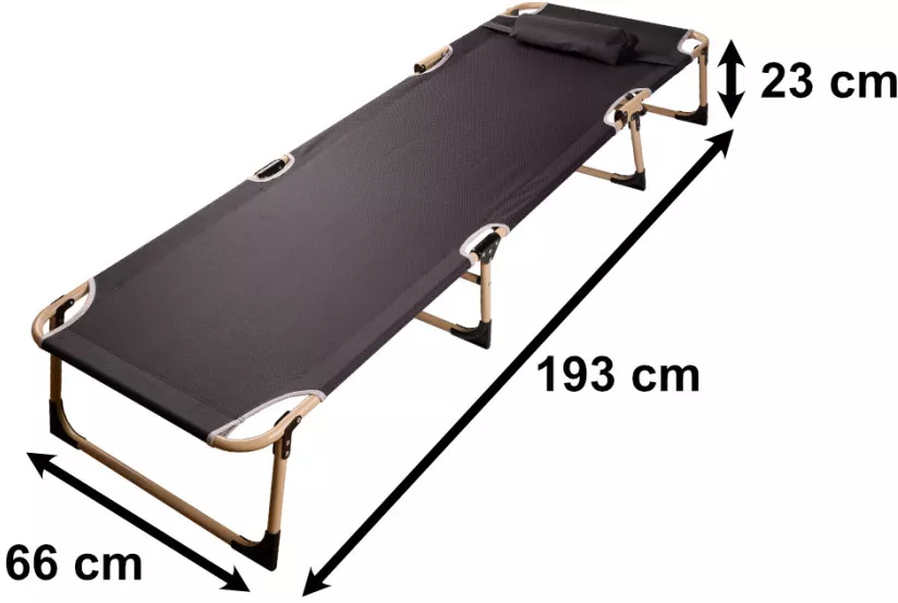 Pat de camping pliabil pentru turisti Canada 193 cm IK1118 - cel.ro