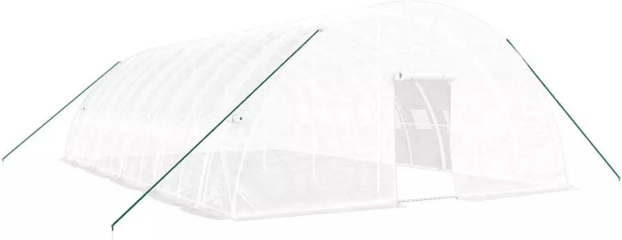 Sera Cu Cadru Din Otel Alb 60 M² 10X6X2 85 M 8720845892050 - cel.ro