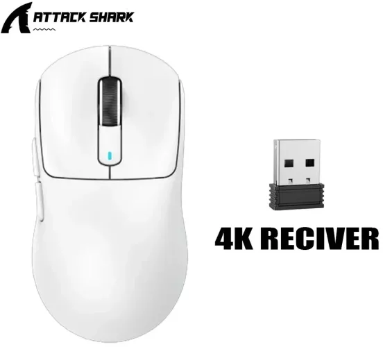 Shark X3 Pro Mouse de Gaming Wireless 4K Design Ergonomic - X3Pro Alb ...