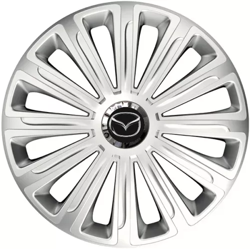 Set 4 capace roti Cu Inel Cromat Trend R14 pentru gama auto Mazda okfd ...