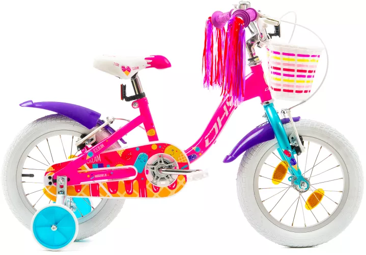 Bicicleta Copii DHS Icecream - 16 Inch Roz DH162S02256 - cel.ro
