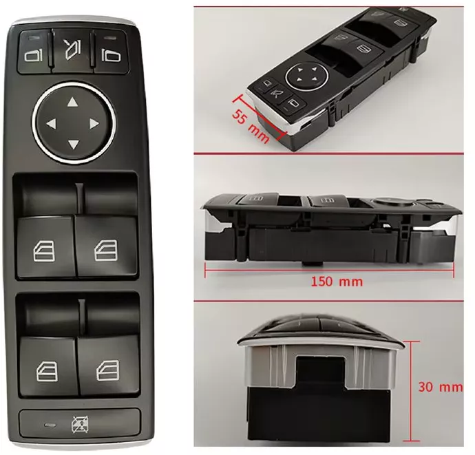 Kit butoane geamuri electrice sofer + pasageri Mercedes W204 W212 W207 ...