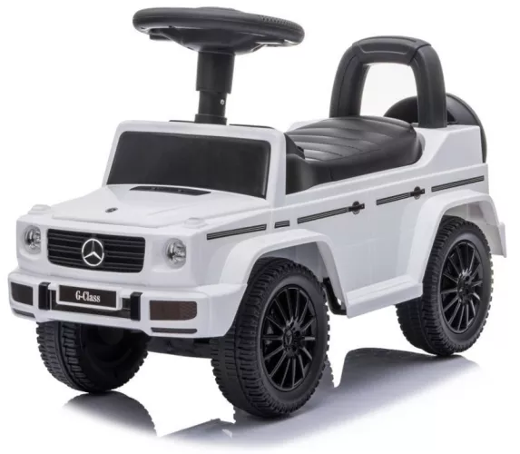 Masinuta premergator Mercedes G-Class alb cu claxon 5903802452525 - cel.ro