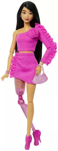 Barbie Deluxe Style Papusa Barbie Bruneta Cu Picior Protetic ukgh ...