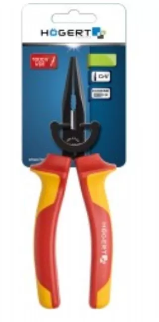 Cleste patent cu varf lung si drept Hogert VDE 1000 V 160 mm rz3e ...