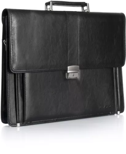 Servieta Lamonza Oxford 32x43x10 cm neagra cu bretea de umar a12339 ...