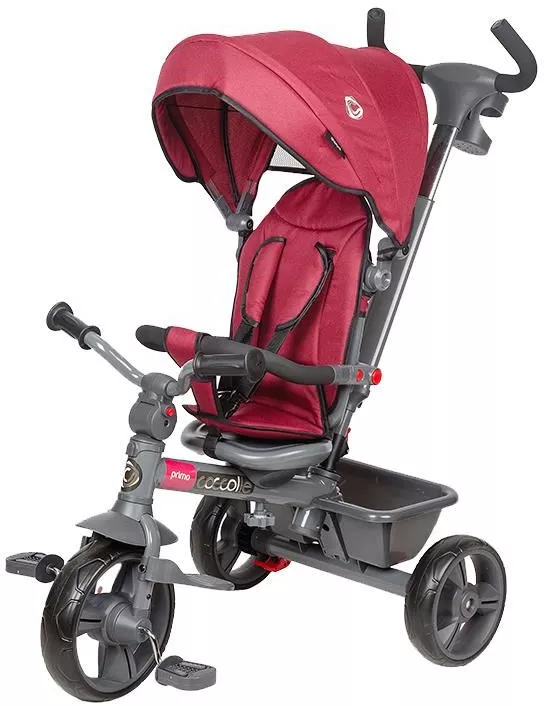 Tricicleta multifunctionala Coccolle Primo Magenta 76x55x105 cm cu ...