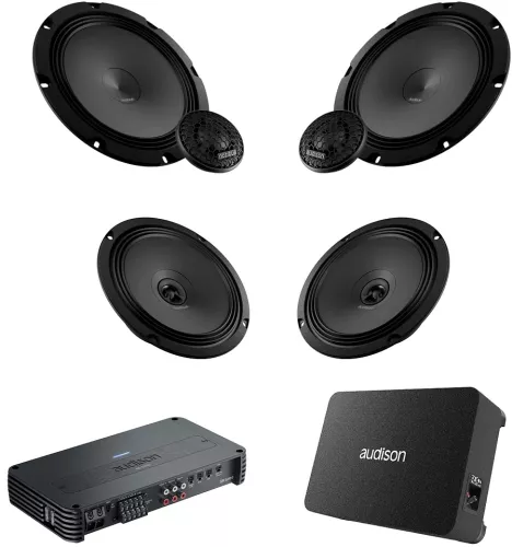 Pachet Difuzoare Auto cu subwoofer Audi Q3 8U 2011-2018 Audison Prima 1010 W - cel.ro