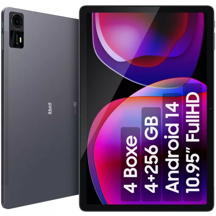 Tableta iHunt Tablet PC 12 Ultra de 10.1 inci IPS Android 14 Octa-Core ...