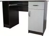 Birou Nero cu 1 usa si 1 sertar Wenge/Brad 120 x 74 x 60 cm ...