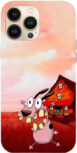 Husa compatibila cu Apple iPhone 12 Mini model Courage the cowardly dog ...
