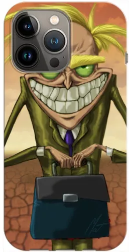 Husa compatibila cu Apple iPhone 12 Mini model Freaky Fred Silicon TPU ...