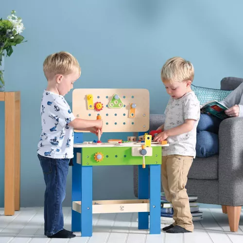 Jucarie din lemn Hape - Banc de lucru Master TAG_E3000A - cel.ro
