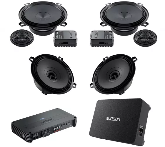 Pachet Difuzoare Auto cu subwoofer Fiat Brava 1995-2003 Audison Prima 1010 W - cel.ro