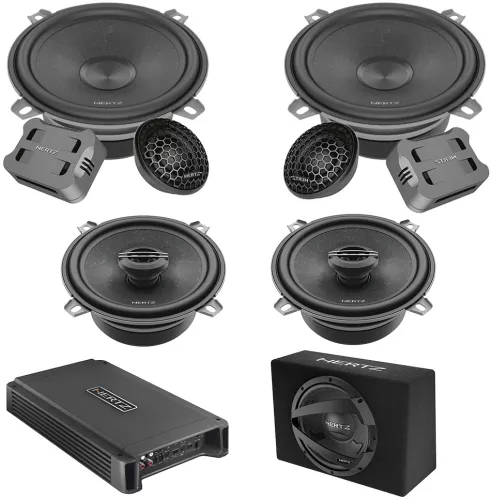 Pachet Difuzoare Auto cu subwoofer Suzuki Wagon R 2012-2023 Hertz Cento 1500 W - cel.ro