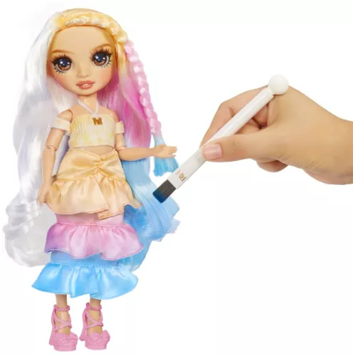 Papusa cu ochi caprui Rainbow High Watercolor and Create HBR ...