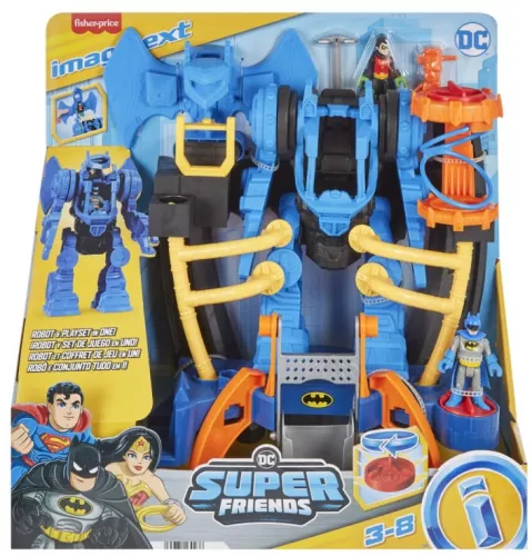 Robot Batman si centru de comanda Fisher-Price Imaginext DC Super ...