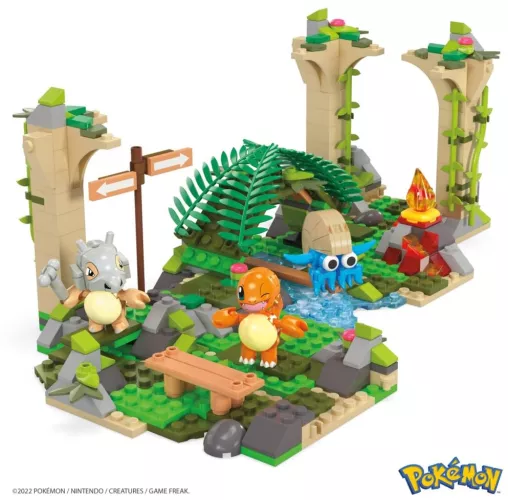 Set constructie Pokemon Mega Construx 464 piese - Ruinele junglei HBR ...