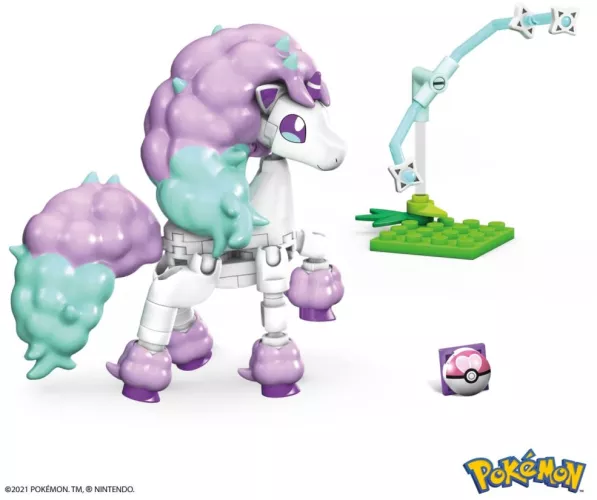 Set constructie Pokemon Mega Construx 64 piese - Galarian Ponyta - cel.ro