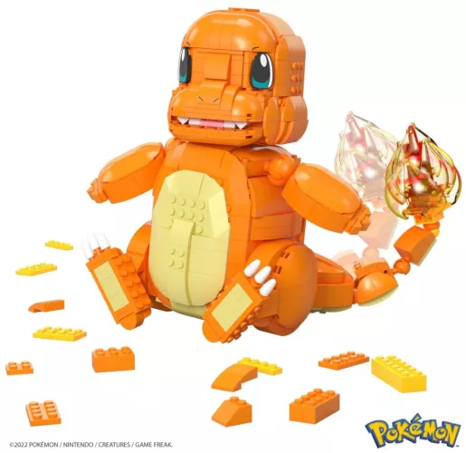Set constructie Pokemon Mega Construx Jumbo Charmander Salameche 750 ...