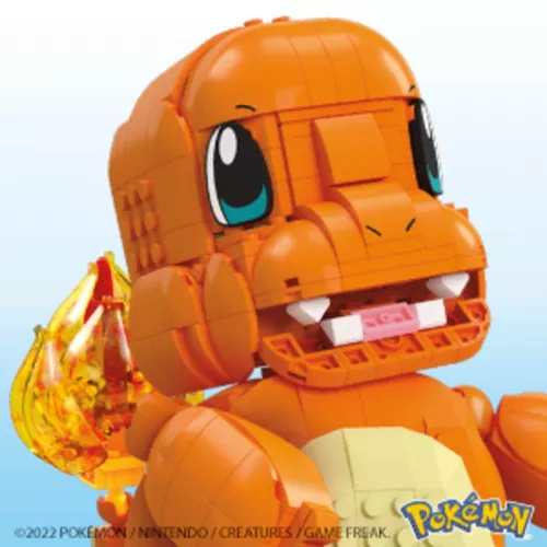 Set constructie Pokemon Mega Construx Jumbo Charmander Salameche 750 ...