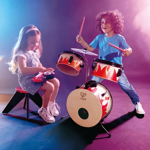 Set tobe si orga de jucarie din lemn pentru copii Hape TAG_E0632A - cel.ro