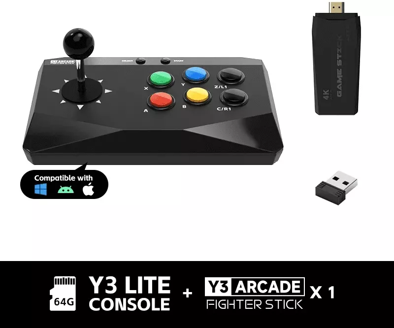 DATA FROG Y3 Arcade 4K Video Game consolA&fnof cu Game Arcade Built-in 20000 - cel.ro