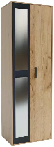 Dulap cu 2 Usi Sani Viva 70 x 50 x 209 cm Stejar kraft + Antracit ufuj ...