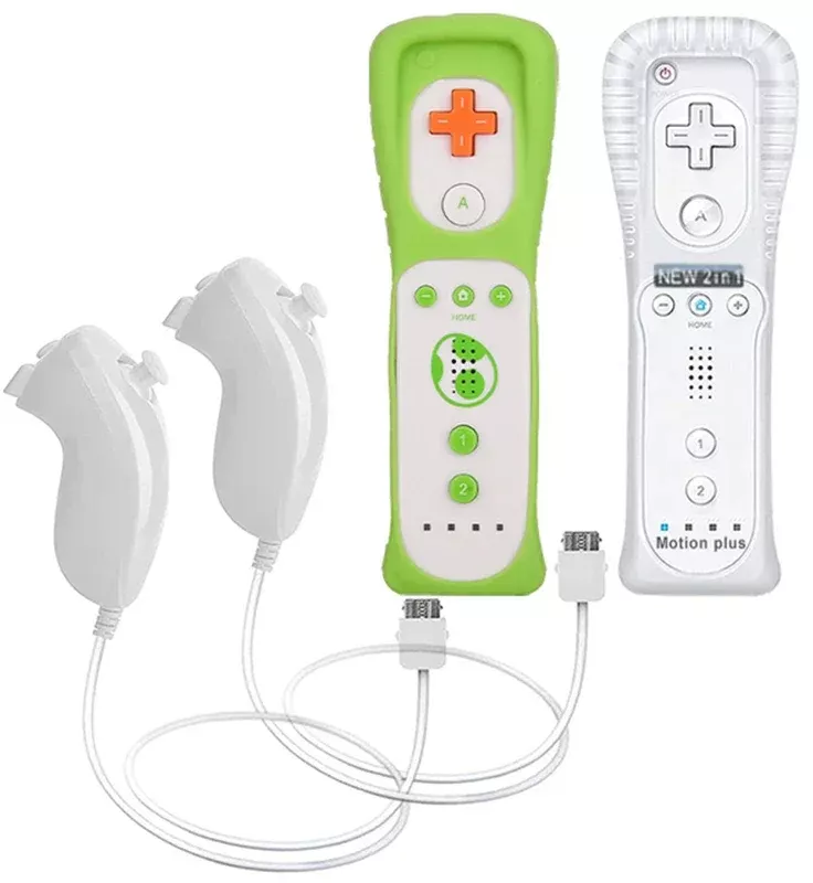 FA&fnof rA&fnof fir Remote controller Pair cu Nunchuck for Wii consolA ...