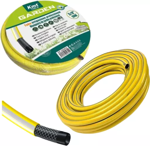 KMT Tools 2904630 Furtun de gradina din PVC armat cu 3 straturi 5/8 ...